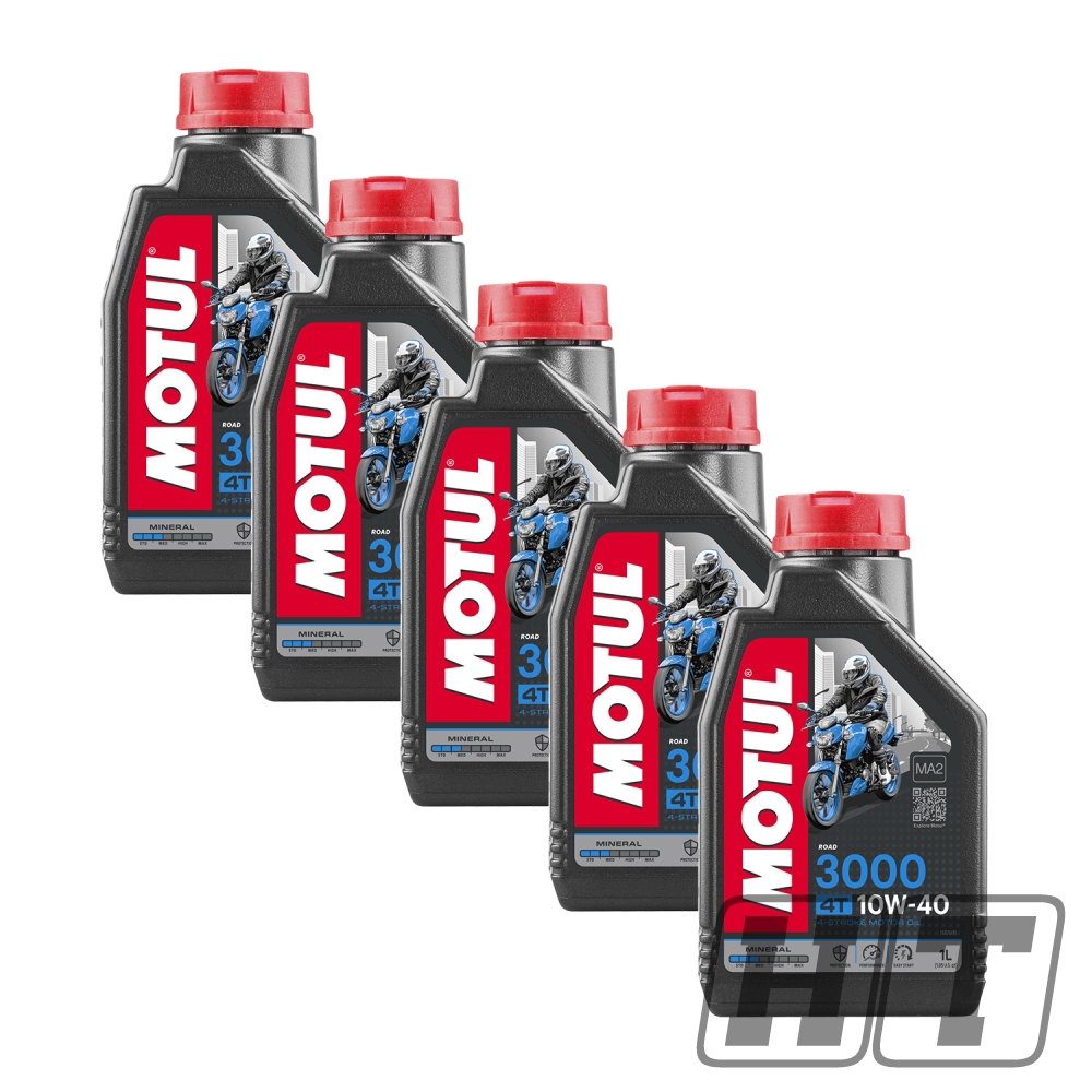 [Paket] 5x Motul 3000 4T 10W-40 4-Takt Motoröl 1L | Heavy Tuned ...