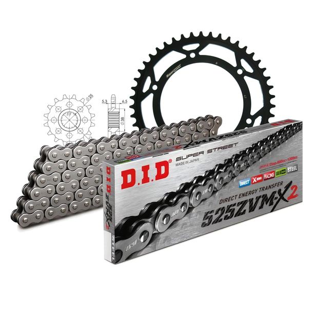 [Bundle] Chain set DID Stahl 525ZVM-X2 / 120 rivet lock | Heavy Tuned ...