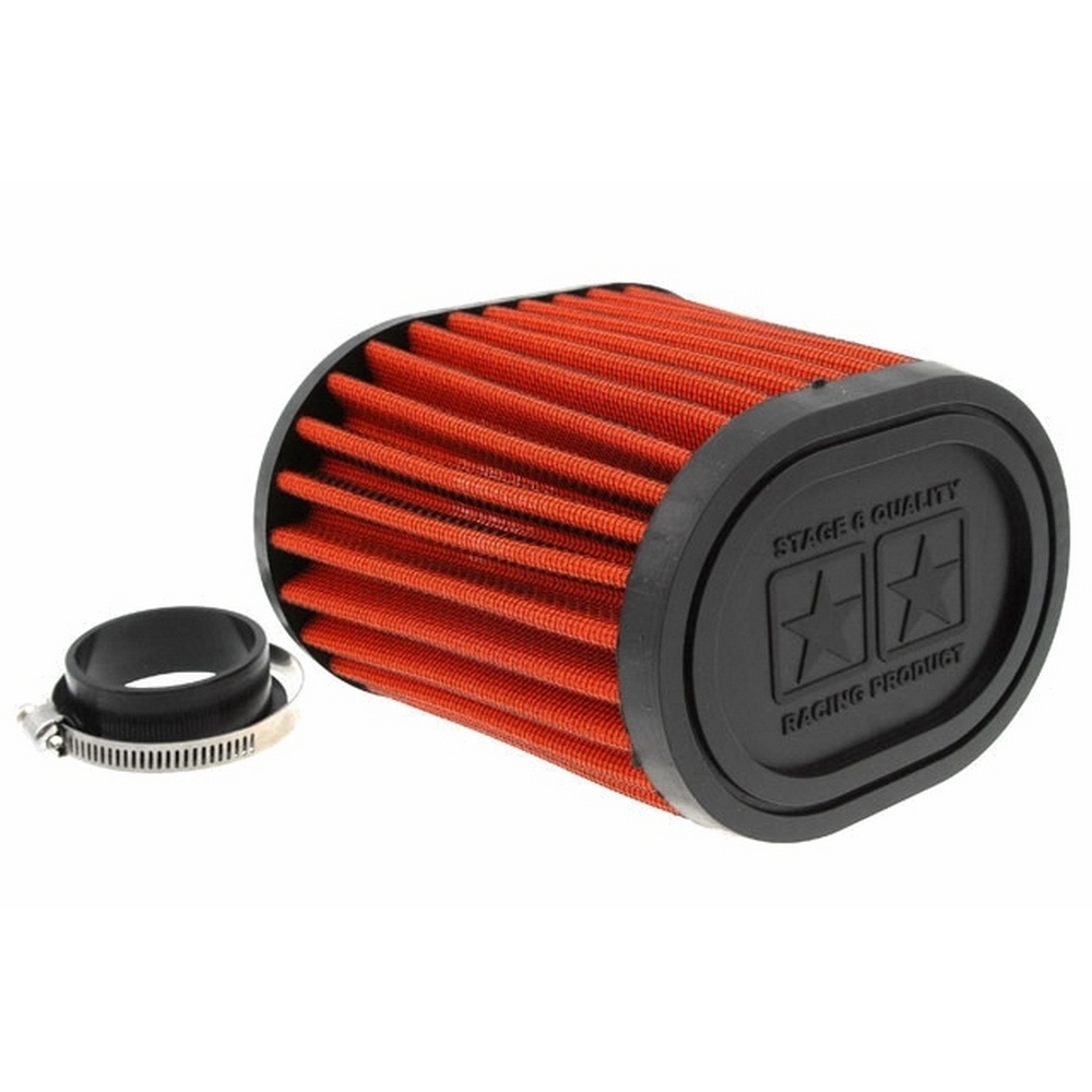 Racing air filter Stage6 Drag Race, airbox orange, 44mm 49mm connection ...